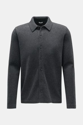 Braun Hamburg Herren - Cashmere Cardigan dunkelgrau