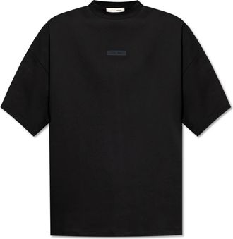 Fear of God Homme, Tops, Noir, Taille: M T-shirt avec écusson logo