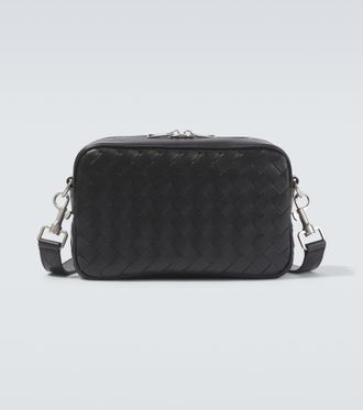 Bottega Veneta Crossbody Bag Intrecciato Small aus Leder