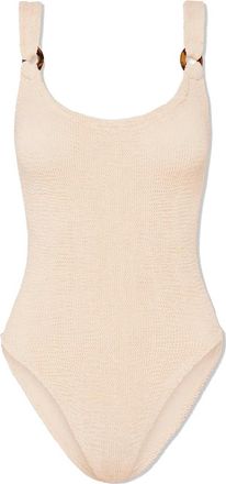 Hunza G Femme, Maillots de bain, Rose, Taille: ONE Size Maillot de Bain avec D&eacute;tail dAnneau en Nuance Blush