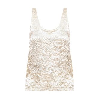Lanvin Satin Tank Top - - Tops - Damen - Beige - S