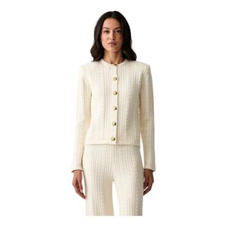 Twinset Gilet boutonn&eacute; - Femme - Pulls - Beige - Taille: 42 FR