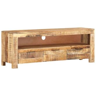 vidaXL TV-Schrank 110x30x40 cm Raues Mangoholz Vidaxl