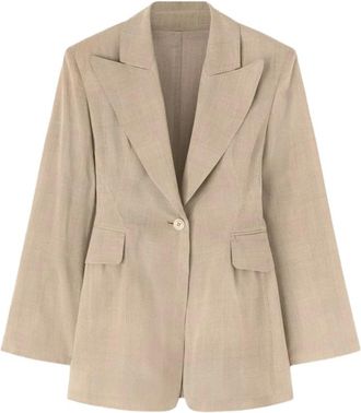 Ermanno Scervino Femme, Vestes, Beige, Taille: 38 FR Giacca a quadri Principe di Galles