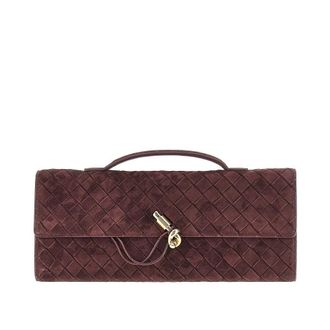 Bottega Veneta Andiamo suede leather clutch Woman One Size