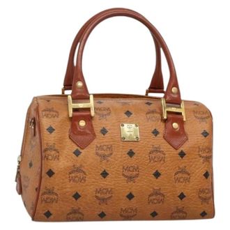 MCM Sac &agrave; main en plastique Pre-owned - Femme - Pre-owned - Brun - Taille: ONE Size