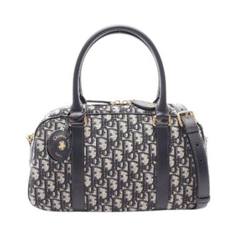 Dior Pre-owned D-vibe Oblique Canvas Leather 2way Handbag - - Pre-owned - Damen - Mehrfarbig - ONE SIZE