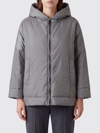 Max Mara Kurze Kapuzen-Daunenjacke aus Funktionsstoff mit &uuml;berschnittenen Schultern