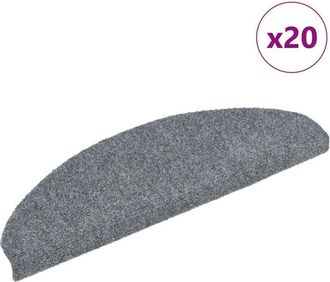 vidaXL Stufenmatten Selbstklebend 20 Stk. Hellgrau 65x21x4 cm - Vidaxl