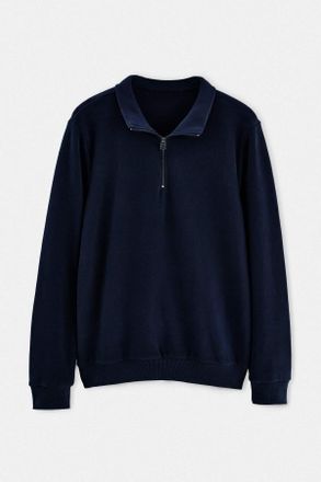 Trendyol MAN Herren Dunkelblau Einfarbig Lang Regular Fit Sweatshirts