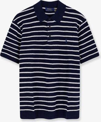 Ralph Lauren Cotton and linen polo shirt with striped pattern - POLO RALPH LAUREN - gender_Man