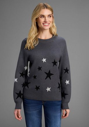 Kangaroos Rundhalspullover mit Sternen