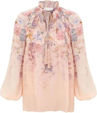 Zimmermann Valiant Billow Blouse - Femme - Blouses et Chemises - Multicolore - Taille: 36 FR