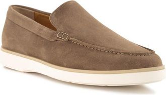 Rosso E Nero Herren Slipper beige Veloursleder