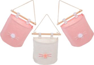 OSALADI 3 St&uuml;ck Wand Aufbewahrungstaschen aus Robustem Material mit Wasserabweisender PE Beschichtung Abnehmbarer T&uuml;rh&auml;nger Organizer f&uuml;r Kleinigkeiten mit Ho