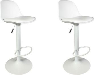 The Home Deco Factory Tabouret De Bar Isak Blanc - Lot De 2