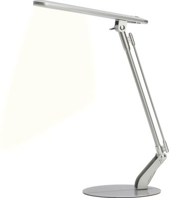 Brilliant Lampe Brendan LED Schreibtischleuchte titan | 1x 6W LED integriert (SMD), (680lm, 4100K) | Druckschalter am Kopf