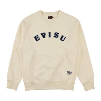 Evisu Stickerei-Badge Fleece-Sweatshirt - - Sweatshirts & Hoodies - Herren - Beige - M