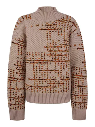 Dries Van Noten Pull Col Rond - Couleur Chair