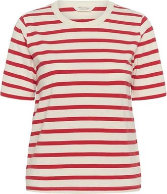 Part Two Femme, Tops, Multicolore, Taille: 42 FR Tee-shirt Rayé Bittersweet et Blanc