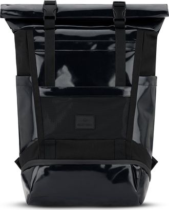 Johnny Urban Rolltop Rucksack Damen & Herren Schwarz - Ashton - Tagesrucksack mit Laptopfach f&uuml;r Uni Arbeit Reise - Gro&szlig;er Backpack mit Extra Schuhfach - Wasserabw
