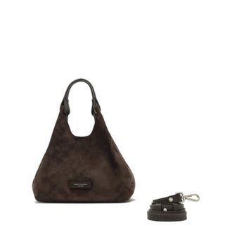 Gianni Chiarini Femme, Sacs, Brun, Taille: ONE Size Sac &agrave; bandouli&egrave;re en daim marron Dua