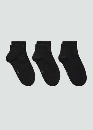 Mango Lot 3 paires de chaussettes coton noir - Homme - 40-42 - MANGO MAN