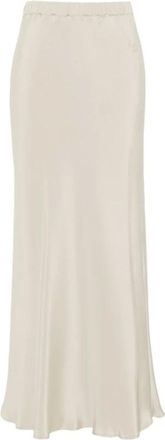 Max Mara Femme, Jupes, Beige, Taille: 34 FR Jupe Sospiro Satin Finish