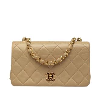 Chanel Pre-owned Classic Flap Crossbody Bag - - Pre-owned - Damen - Beige - ONE SIZE