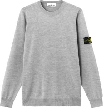 Stone Island Homme, Pulls, Gris, Taille: L Pull col rond coupe droite