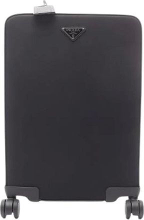 Prada unisex, Pre-owned, Noir, Taille: ONE Size Trolley Pre-owned en nylon et cuir Saffiano