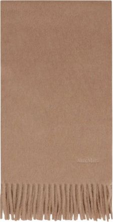 Max Mara Scilli Schal mit Fransen - Nude