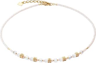 Coeur de Lion Halskette - Halskette Mini Cubes - Gr. unisize - in Wei&szlig; - f&uuml;r Damen