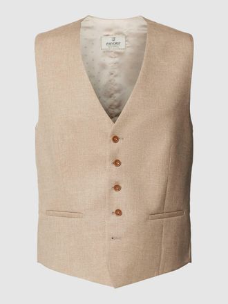Wilvorst Regular Fit Weste mit Seide-Anteil