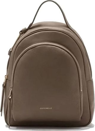 Coccinelle Femme, Sacs, Beige, Taille: ONE Size Sac &agrave; main Cuir Grain&eacute;