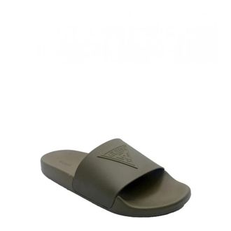 Guess Tokyot Herren Hausschuhe Gr&uuml;n Milit&auml;r Stil - - Shoes - Herren - Gr&uuml;n - 46 EU