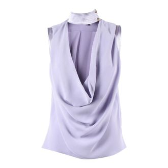 Elisabetta Franchi Femme, Tops, Violet, Taille: 38 FR Camicia