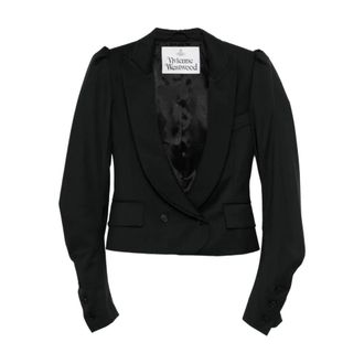 Vivienne Westwood Cropped Horseshoe Jacket - - Jackets - Damen - Schwarzk - S