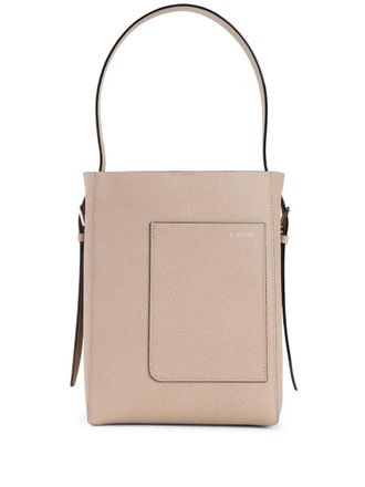 Valextra mini sac seau en cuir - Tons neutres