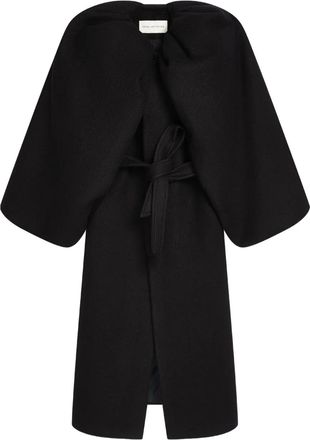 Dries Van Noten manteau &agrave; manches bouffantes - Noir