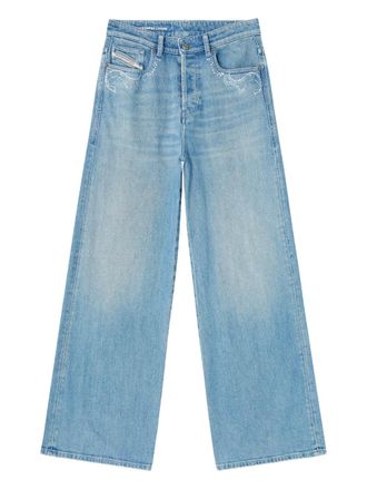 Diesel jean 1996 D-SIRE-S6 &agrave; broderie - Bleu