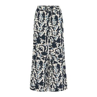 Part Two Midnight Navy Ornament Weite Hose - - Trousers - Damen - Mehrfarbig - M