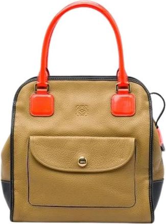 Loewe Sac &agrave; main en cuir Pre-owned - Femme - Pre-owned - Multicolore - Taille: ONE Size