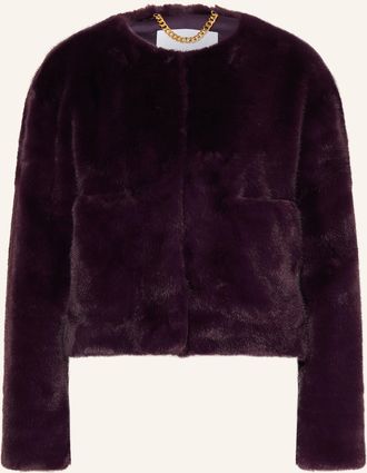 Rich & Royal Kunstfell-Jacke lila