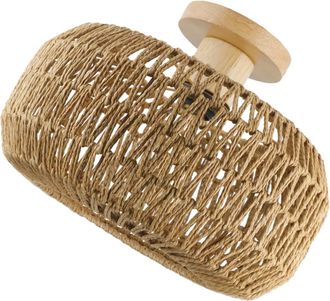 OSALADI Led Deckenleuchte Runde Badezimmerleuchte Wohnzimmerleuchte Balkon-deckenleuchte Einfache Deckenlampe Aus Papierseil Für Küche Schlafzimmer Flur Hotel