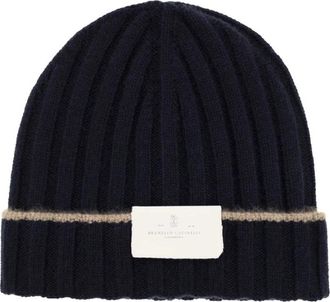 Brunello Cucinelli unisex, Accessoires, Bleu, Taille: M Papalina Beanie