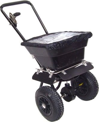 Apex Edelstahl Handstreuwagen D&uuml;ngerstreuer 55163 Streuwagen 45L Salzstreuer D&uuml;nger