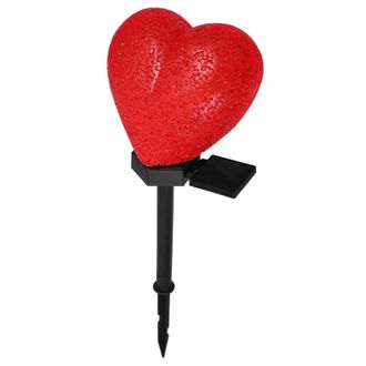 NUOBESTY Solarherz Licht Für Garten Außen Herzen Solarlampen Mit Sonnenenergie Steckerlicht Für Rasenlicht Für Terrasse Gartenlicht Für Valentinstag