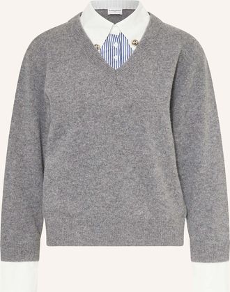 Claudie Pierlot Claudie Pierlot Pullover Im Materialmix grau