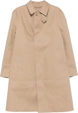 Mackintosh Homme, Vestes, Beige, Taille: 3XS Manteau Coupe-Vent &agrave; Fermeture Invisible et Patte de Col